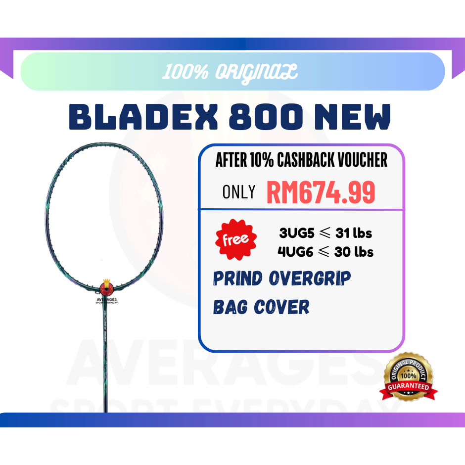 【READY STOCK】100% Original BladeX 800 NEW Original Badminton Unstrung ...