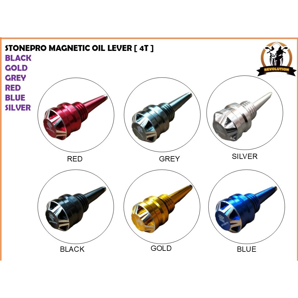 STONEPRO MAGNETIC ENGINE OIL LEVEL 4T OIL CAP OIL NUT Y15 Y16 MT15 R15 ...