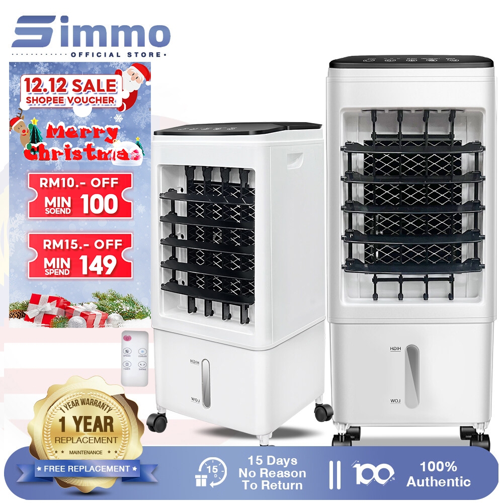 Simmo Air Cooler Portable Air Conditioner Remote Control Kipas Aircond ...