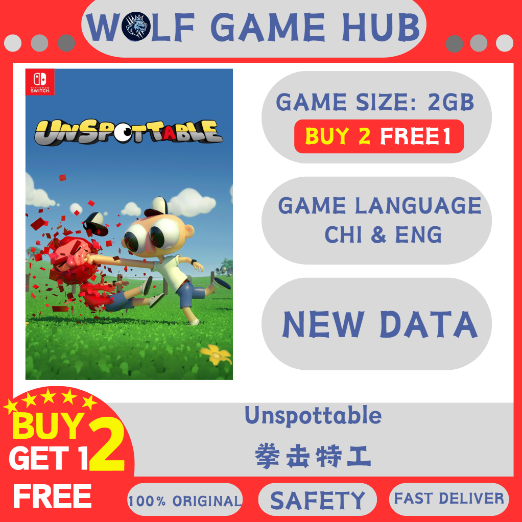 Unspottable BUY 2 FREE 1 (Nintendo switch) Digital Game Download ...
