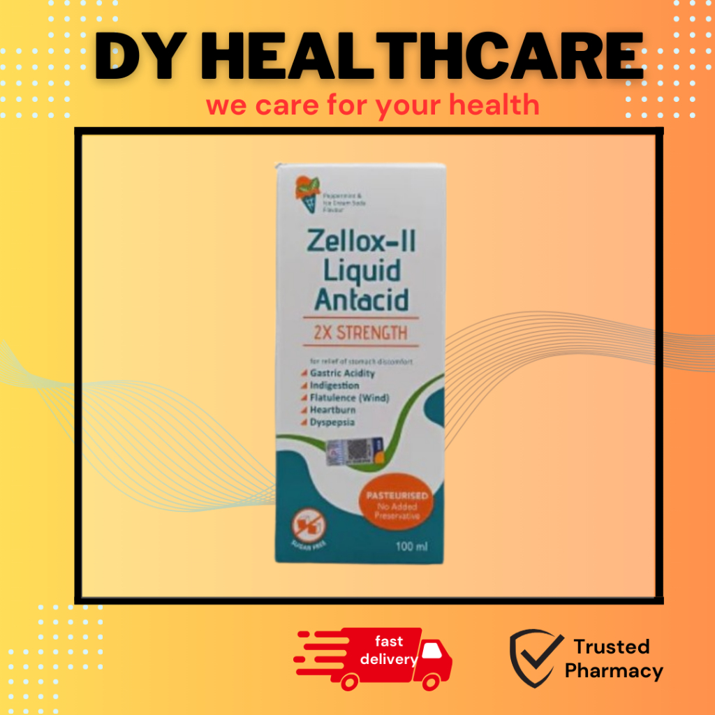 Zellox-II Liquid Antacid 100ml (2X strength) | Shopee Malaysia