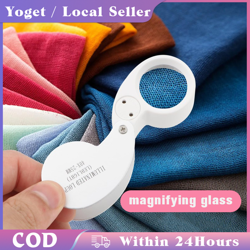 40x Magnifier With Led / Portable Jewellery Identification Magnifier ...