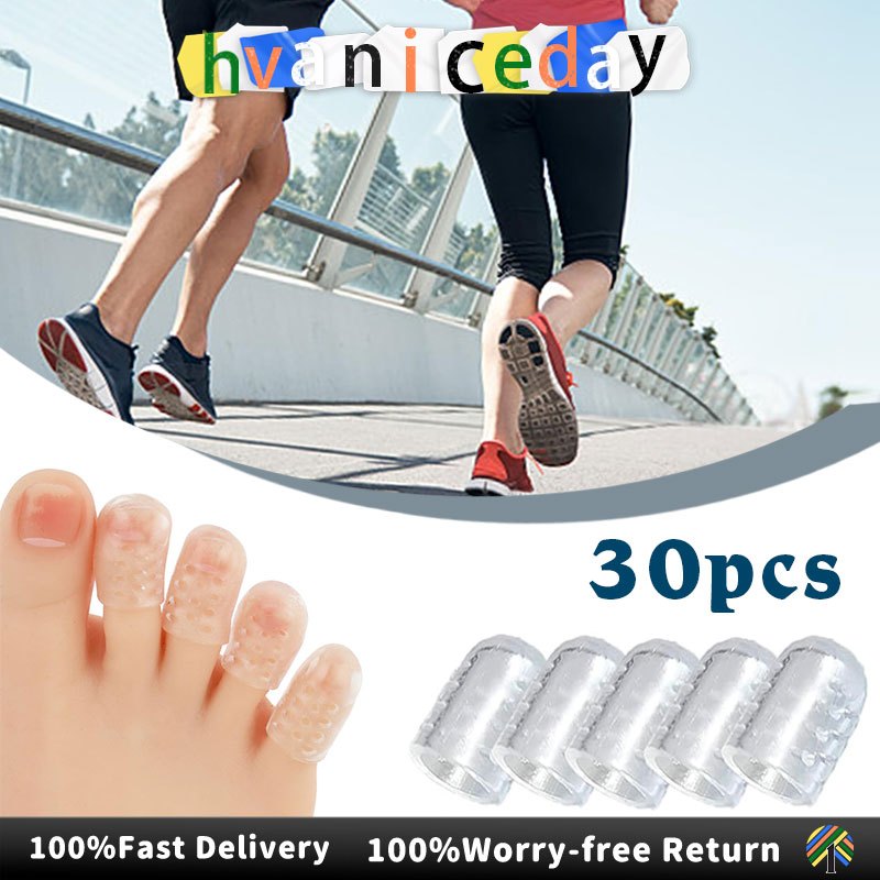 30PCS Silicone Anti-Friction Toe Protector Breathable Soft Toe Covers ...