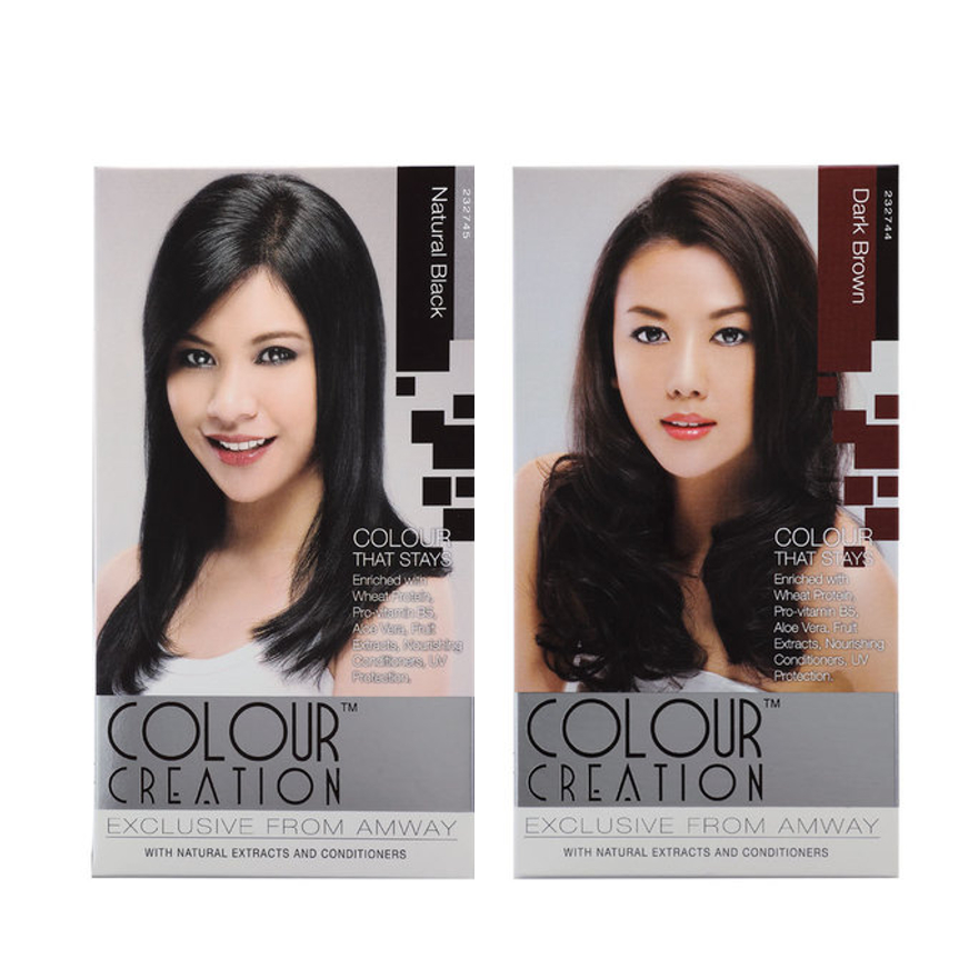 COLOUR CREATION Permanent Hair Colours Dye Hair Color Amway | Shopee ...