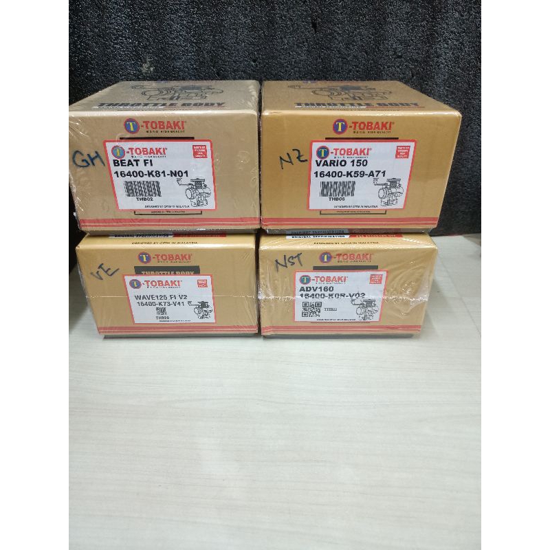 ORIGINAL TOBAKI THROTTLE BODY HONDA BEAT V1/WAVE125 FI V2/ADV160 ...