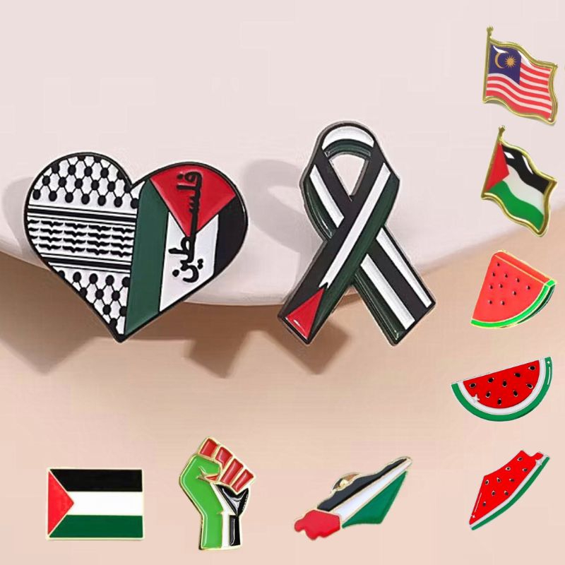 🍉 READY STOCK🍉 Palestine pin badge enamel finish accessories | Shopee ...