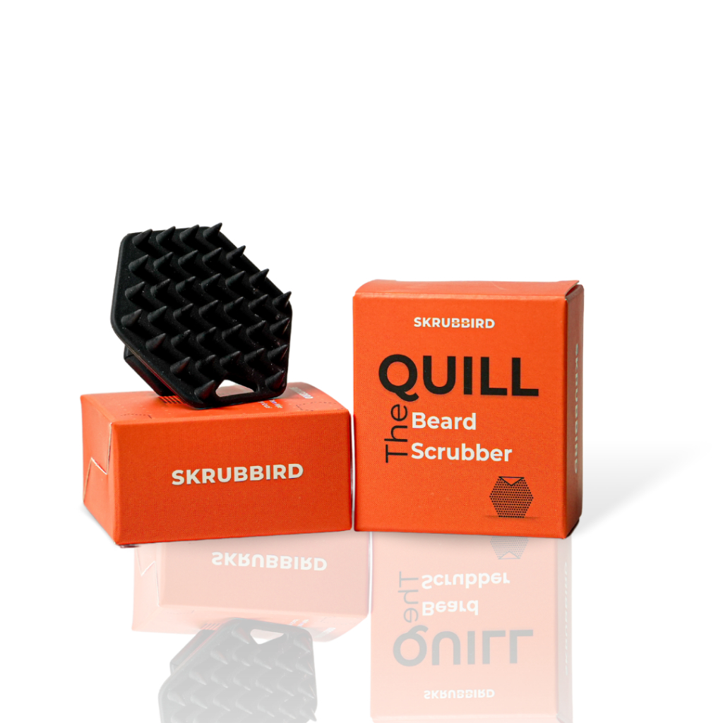 Skrubbird - Beard Scrubber - Silicone Facial Hair Exfoliator & Brush ...