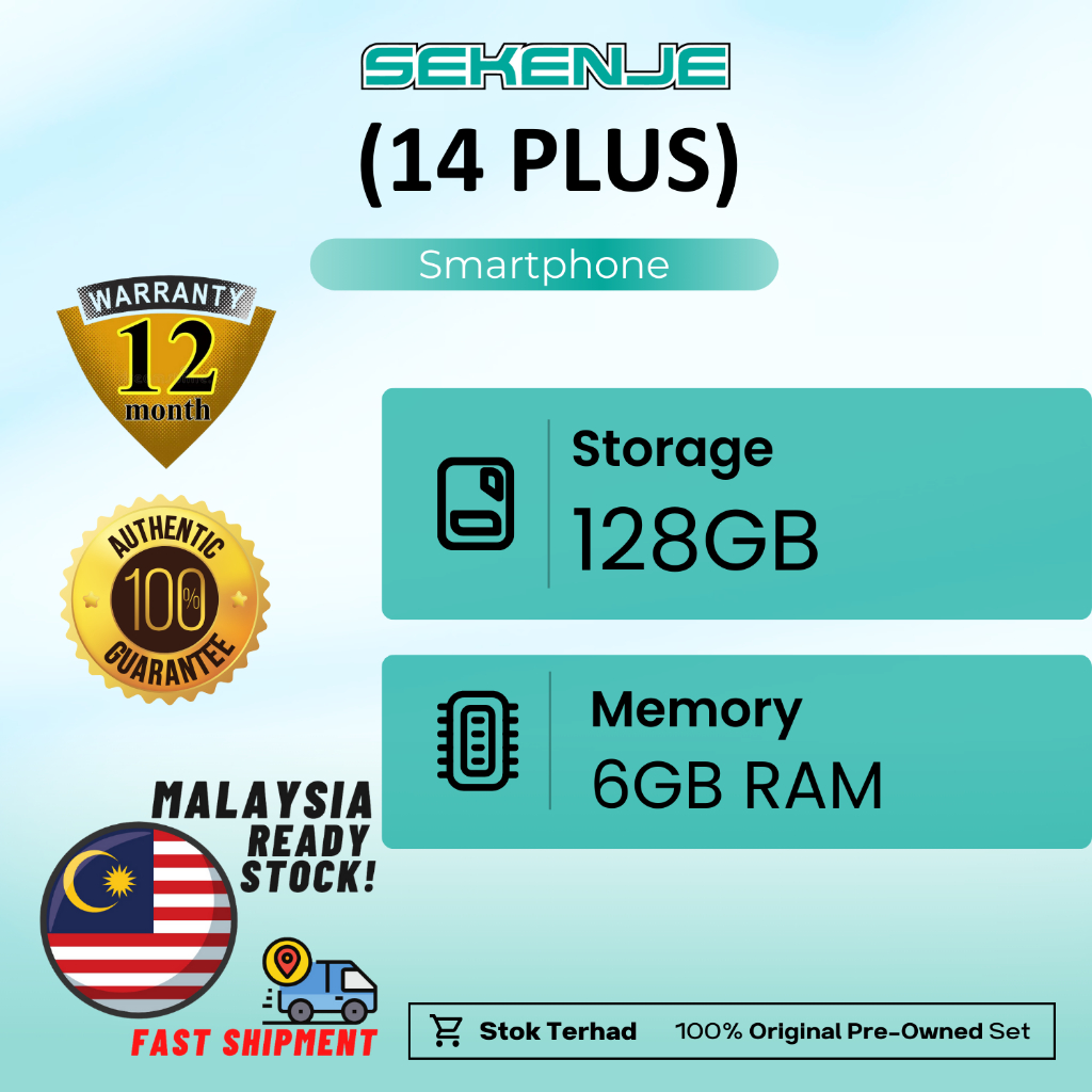 (14 +) 128GB + 6GB 100% Original Secondhand Used Smartphone, 1 YEAR WARRANTY | Shopee Malaysia