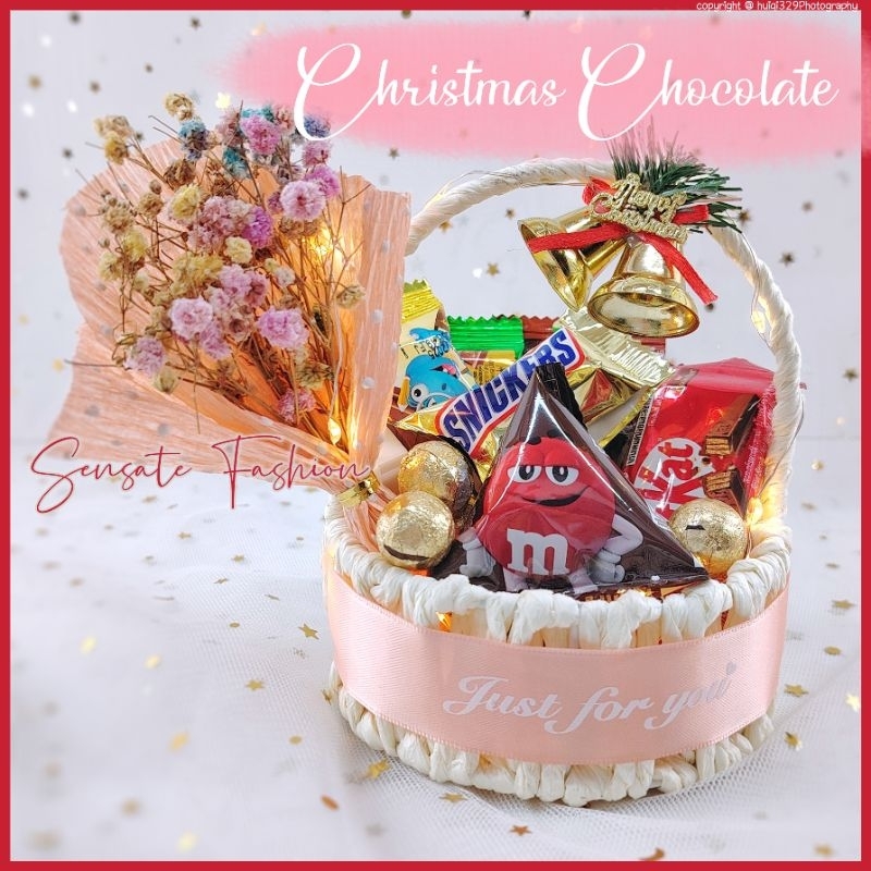 DIY Christmas Chocolate Gift Set with LED Gift Exchange Chocolate ...