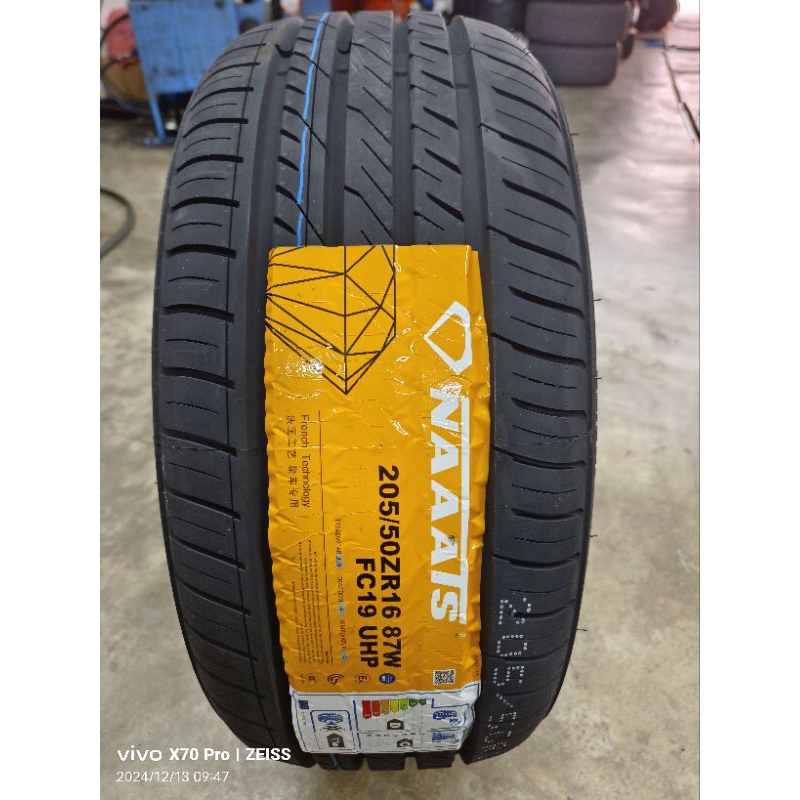 New tyre 205/50/16 naaats fc19 2024 year | Shopee Malaysia