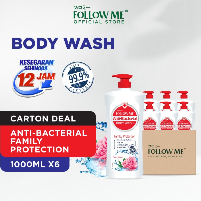 [Bundle of 6] Follow Me Anti-Bacterial Body Wash (Family Protection ...