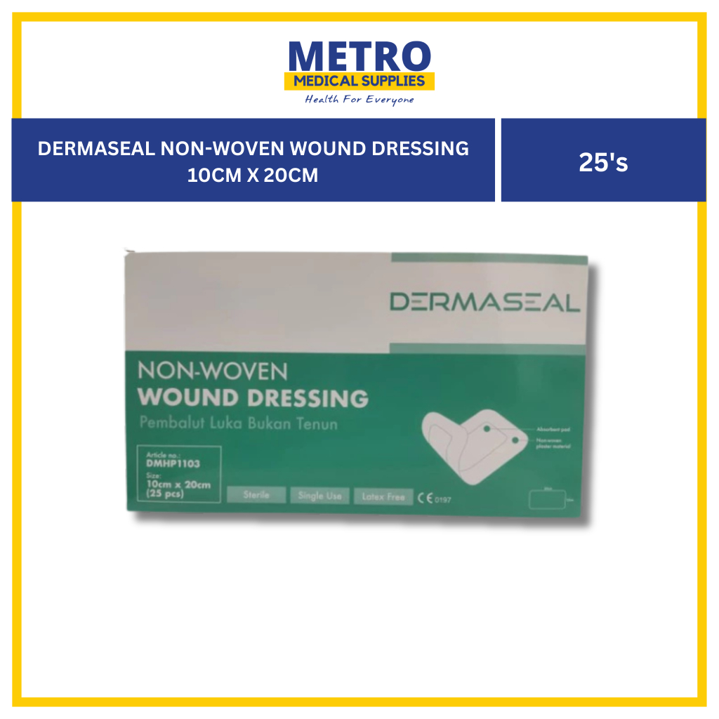DERMASEAL Non-Woven Wound Dressing 10CM X 20CM 25'S | Shopee Malaysia