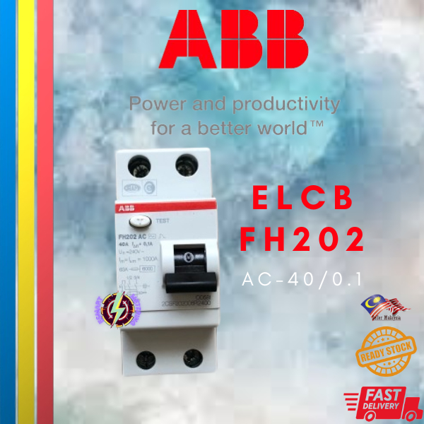 ABB ELCB FH202 40 100MA [Ready Stock] | Shopee Malaysia