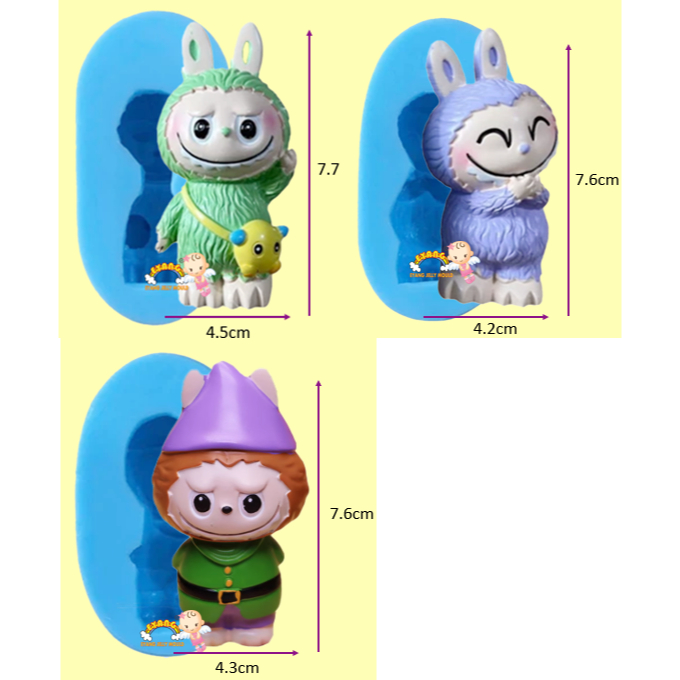 Labubu Silicone Mold 拉布布燕菜硅胶模 现货Labubu Jelly Moud labubu 燕菜模型 | Shopee ...