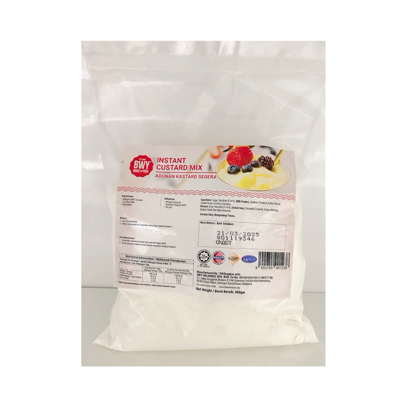 BWY INSTANT CUSTARD POWDER MIX 400G | Shopee Malaysia