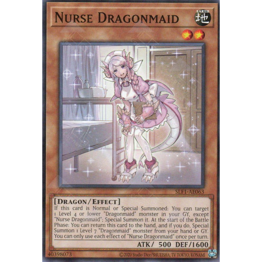YUGIOH KONAMI SLF1-AE063 Nurse Dragonmaid (Common) | Shopee Malaysia