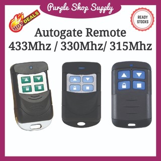 Autogate Remote Control 315MHz / 330MHz / 433MHz / Door Remote Key ...
