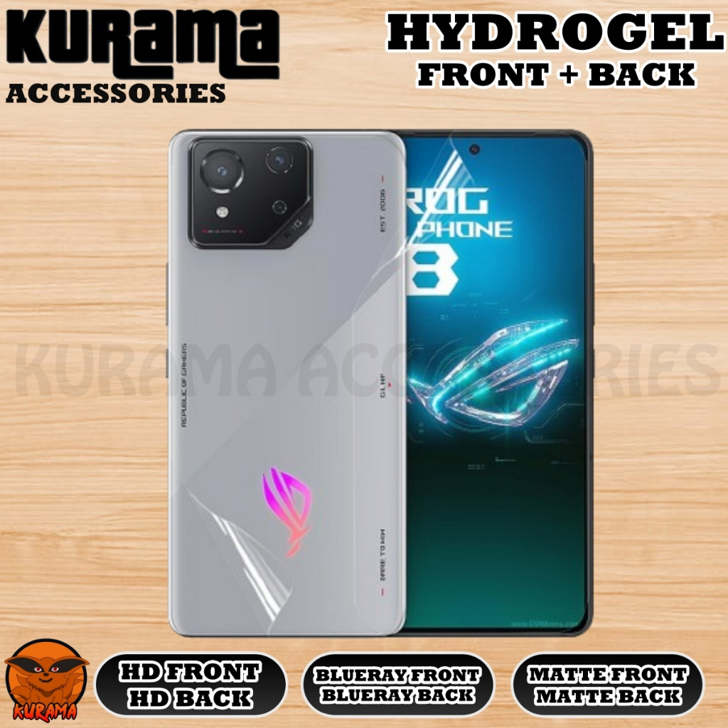 Hydrogel Front + Back Screen Protector Asus Rog 8 Pro Rog 7 Rog 7 Ultimate Rog 6D Ultimate Rog 6 ...