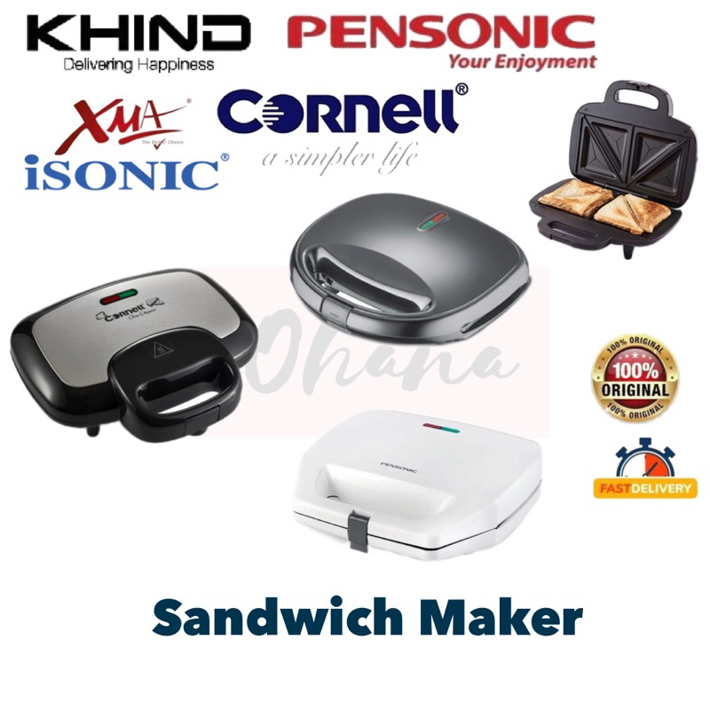 PENSONIC KHIND CORNEL XMA ISONIC SANDWICH MAKER TOASTER PEMBAKAR ROTI ...