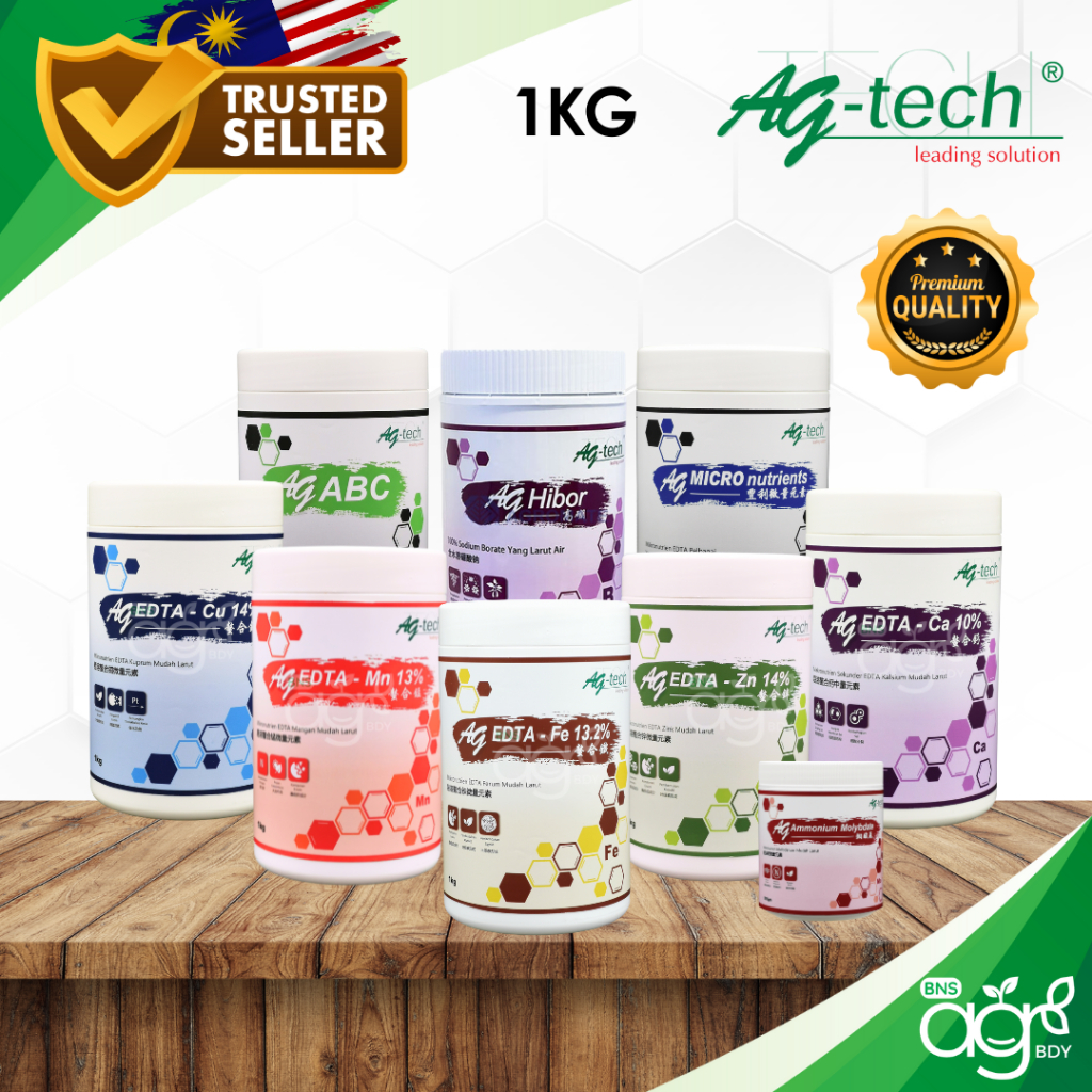 AgroBuddy 1kg Ag-Tech Baja Fertigasi TE | EDTA Chelated Fe Mn Zn Cu ABC ...