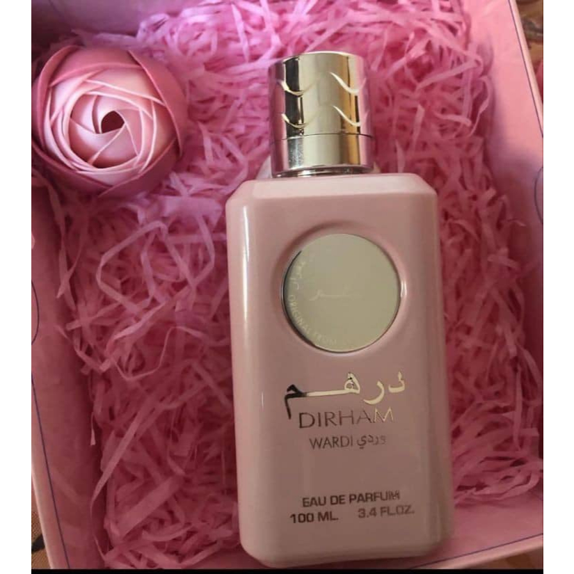 Original DIRHAM Rosy perfume EDP Original from Dubai 100 ML | Shopee ...