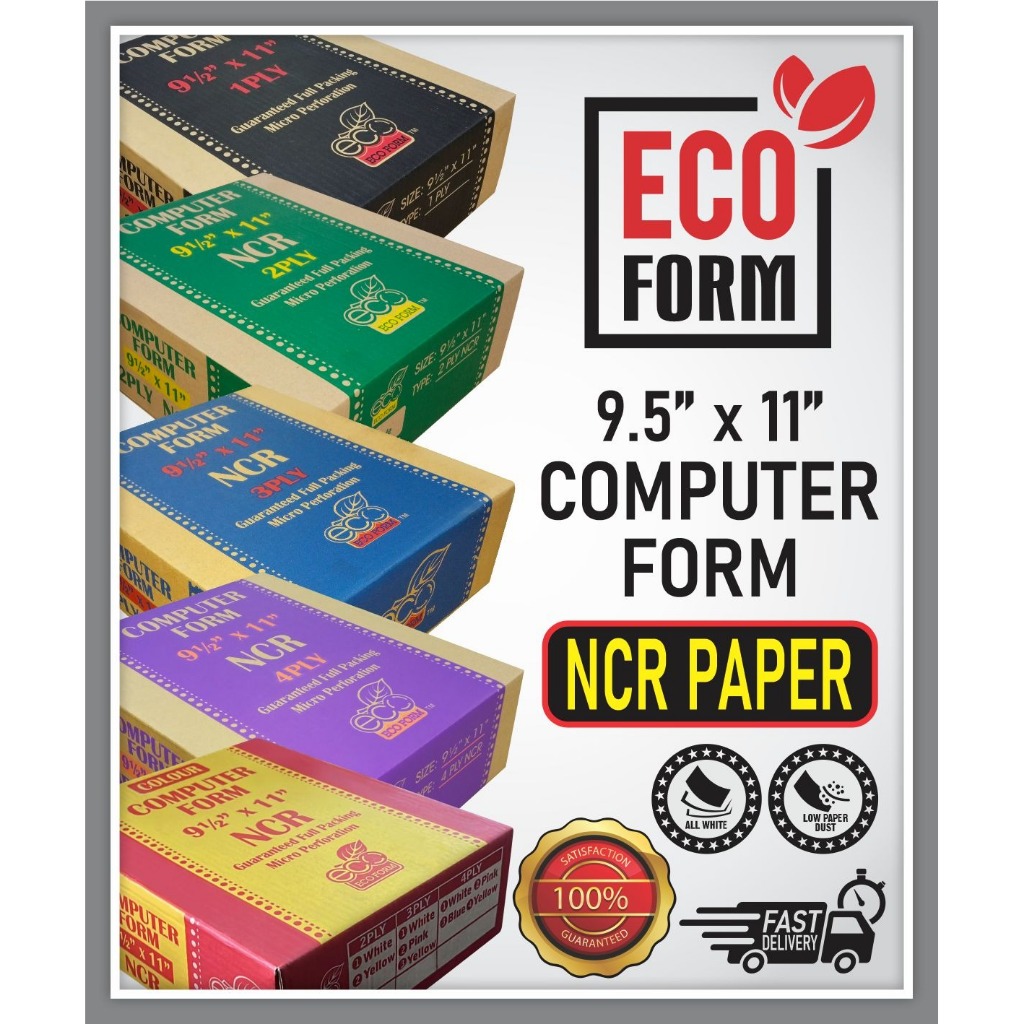 COMPUTER FORM 1PLY,2PLY,3PLY,4PLY | Computer Paper NCR 9.5"X11 ...