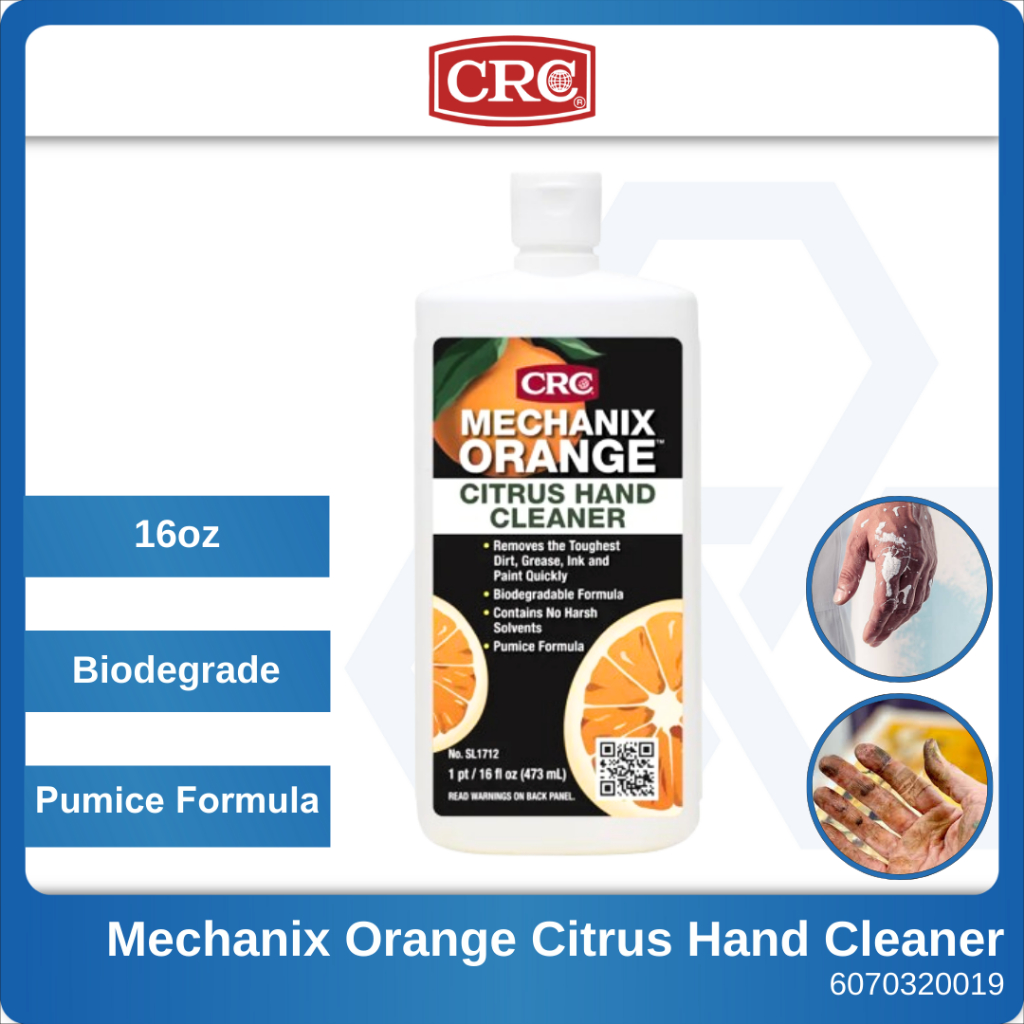 CRC SL1712 Mechanix Orange Citrus Lotion Hand Cleaner w/Pumice 16oz ...