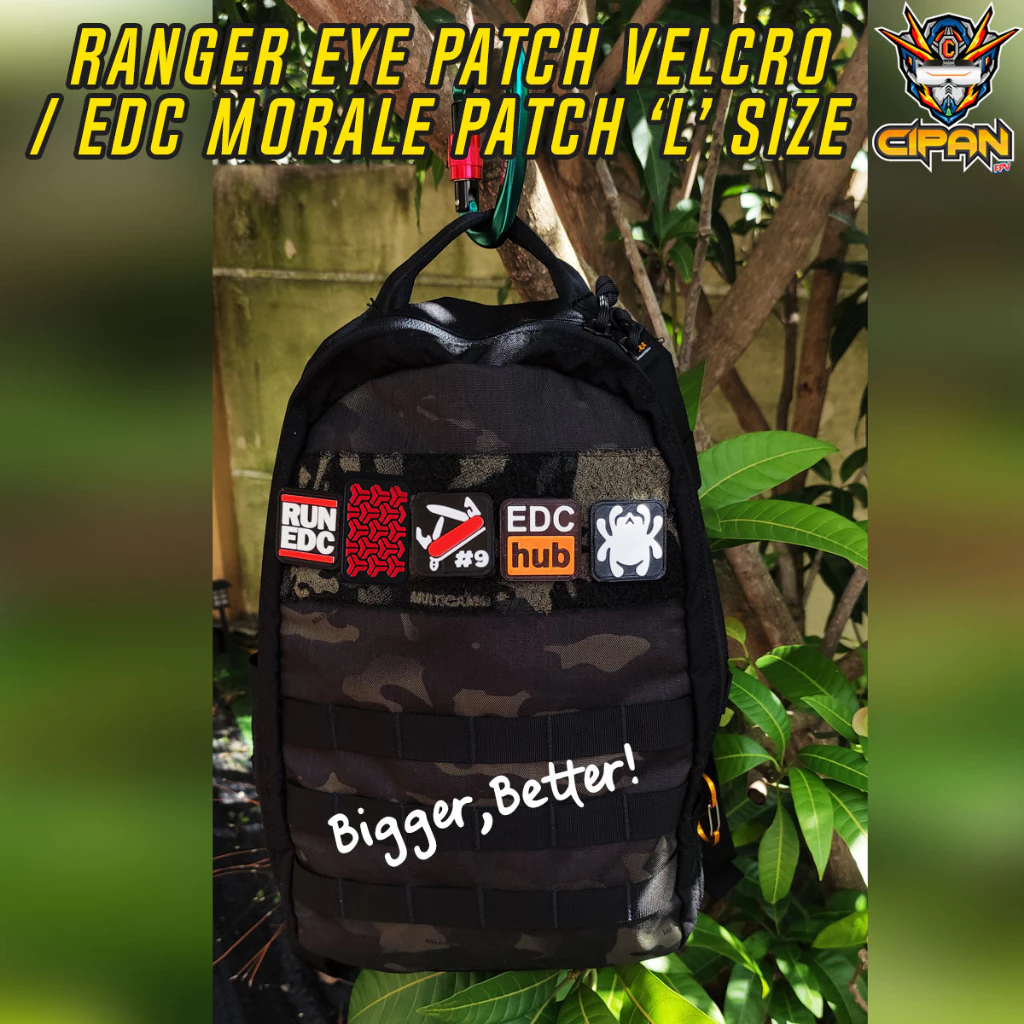 39mm x 39mm Large EDC Morale Patch Ranger Eye Patches Velcro Patch | Shopee Malaysia