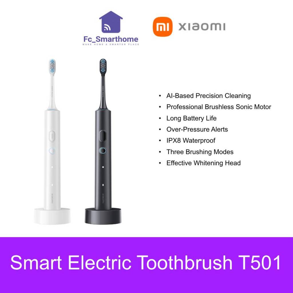 Xiaomi Smart Electric Toothbrush T501 | AI-Based Precision Cleaning | Three Brushing Modes ...