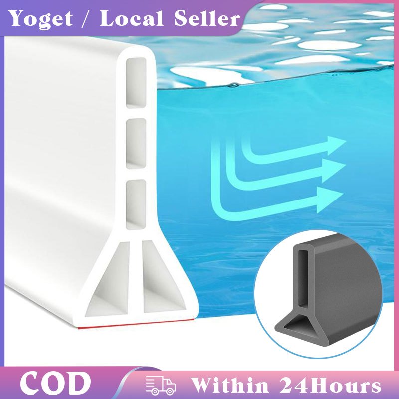 Silicone Water Blocking Strip Height 10cm / Self-Adhesive Water Stopper ...