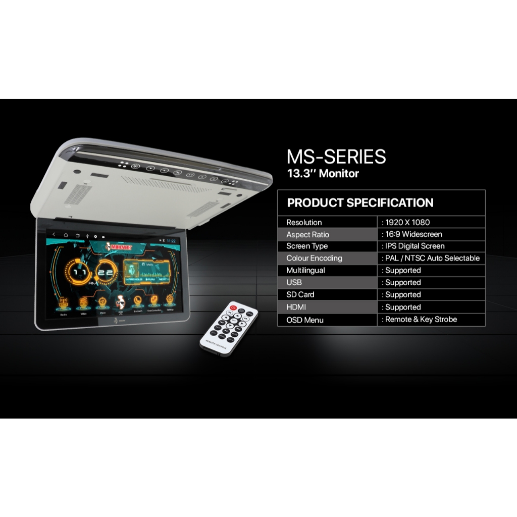 MOHAWK ROOF MONITOR MS-SERIES 13.3" | Shopee Malaysia