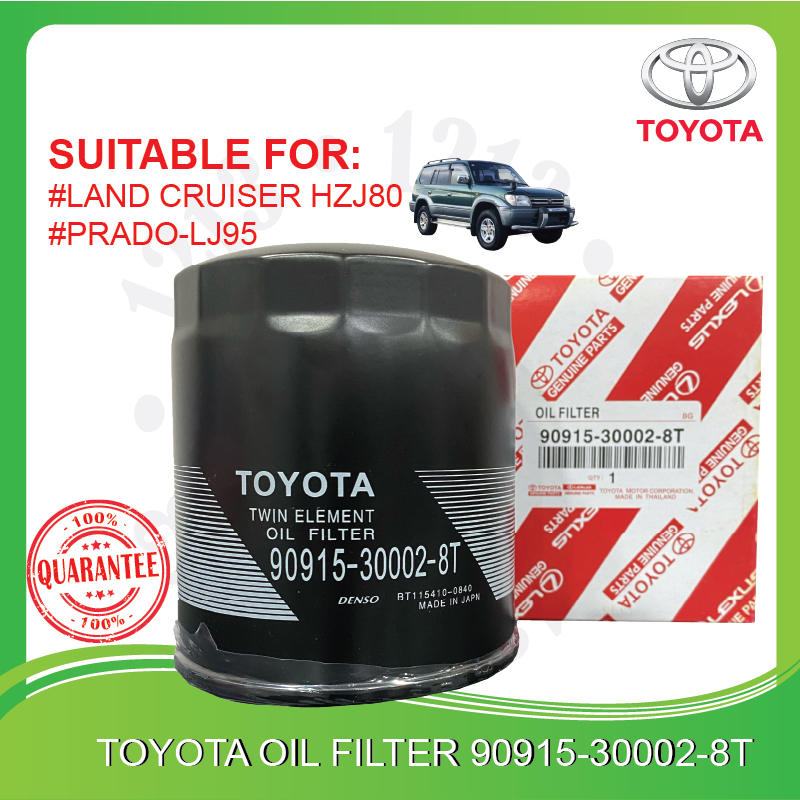 ORIGINAL TOYOTA 90915-30002-8T OIL FILTER TOYOTA LAND CRUISER HZJ80 ...