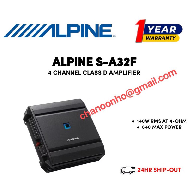 Alpine Amplifier 4-Channel Power S-A32F | Shopee Malaysia
