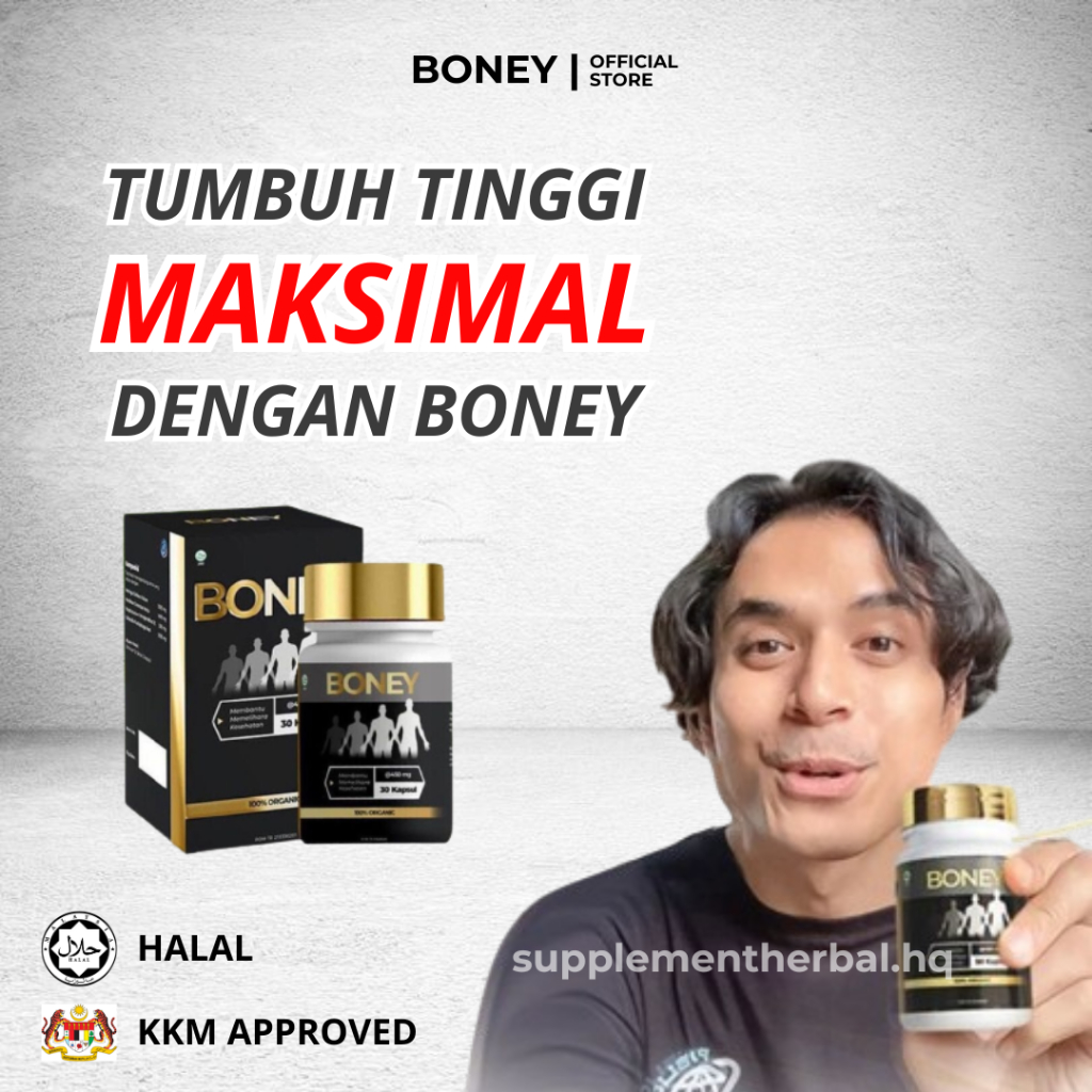 BONEY CAPSULE UBAT TINGGI BADAN ORIGINAL HQ | VITAMIN TINGGI BADAN ...