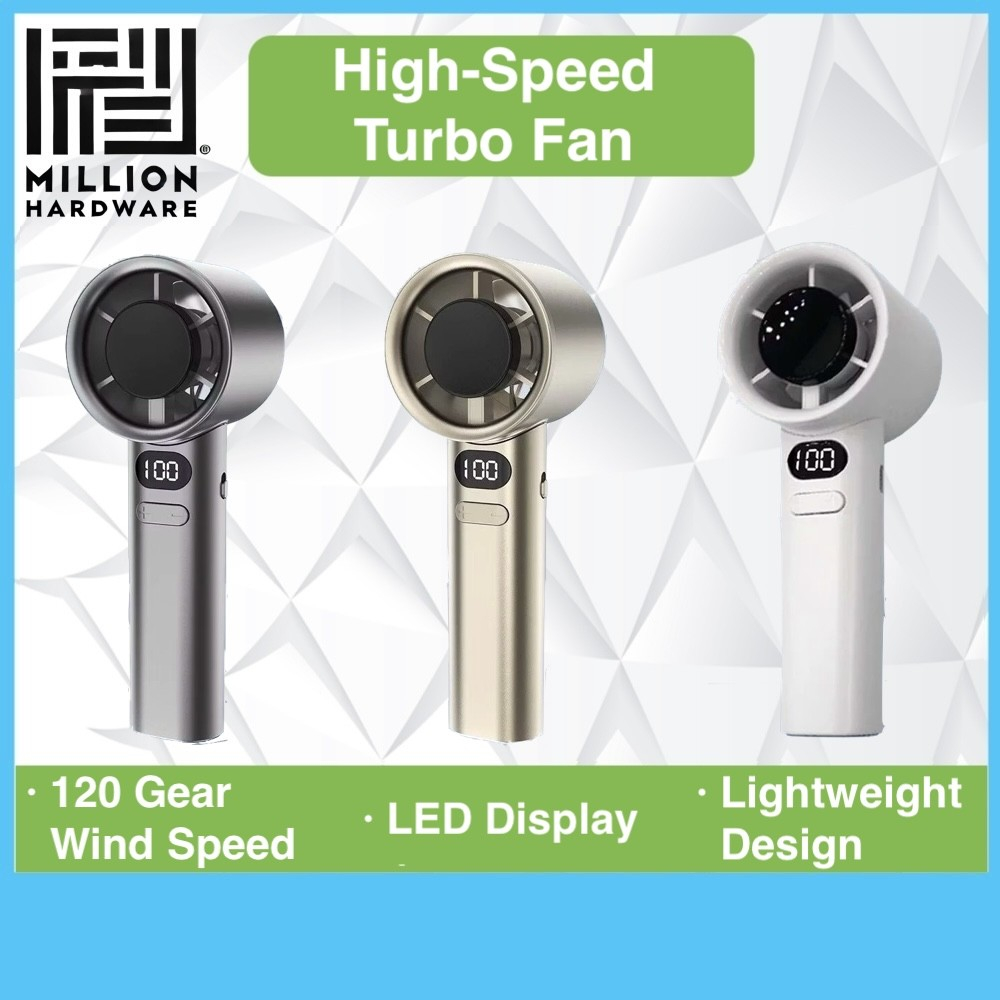 Model M11 120-Speed LED Display Turbo Mini Fan 1800mAh Rechargeable ...