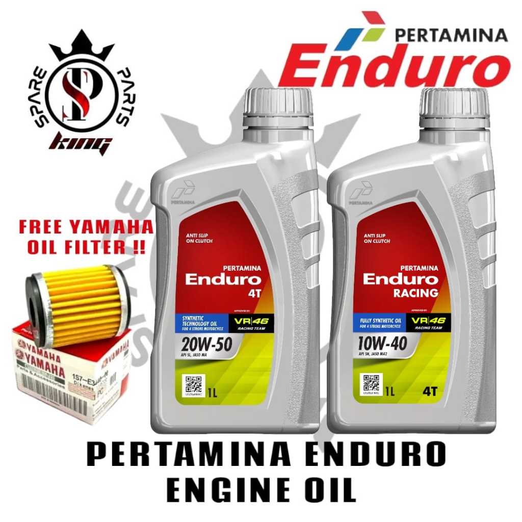 100% GUARANTEE ORIGINAL PERTAMINA ENDURO ENGINE OIL MINYAK HITAM 4T ...