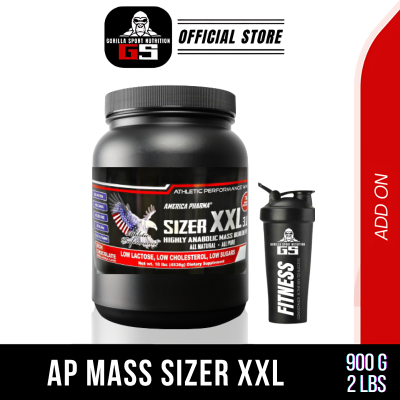 America Pharma Mass Sizer XXL Protein Susu Gym Susu Naik Berat Mass ...