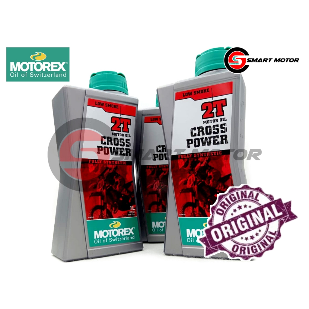 MOTOREX 2T Cross Power Motor Oil Liter 1L Minyak Fully Synthetic ...