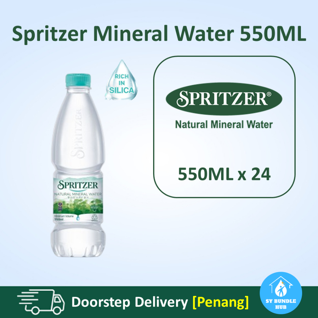 Spritzer Natural Mineral Water 550ML (3-4 Ctn/Kotak) | Shopee Malaysia