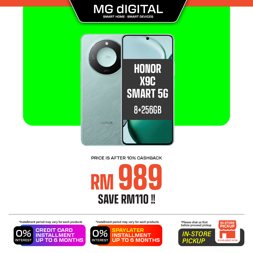 HONOR X9c Smart 5G (8GB RAM 256GB ROM) - RAEDY STOCK, 5G Smartphone | 1 Year HONOR MY Warranty ...