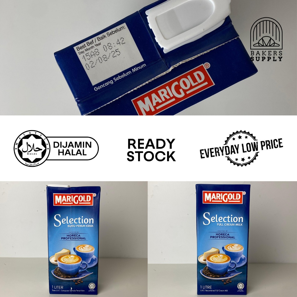 [MALAYSIA READY STOCK] Marigold UHT Selection Full Cream Milk / Susu ...
