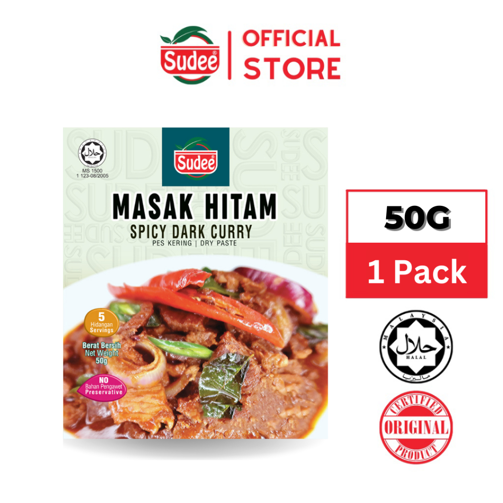 SUDEE Masak Hitam Dry Paste [50g] | Shopee Malaysia