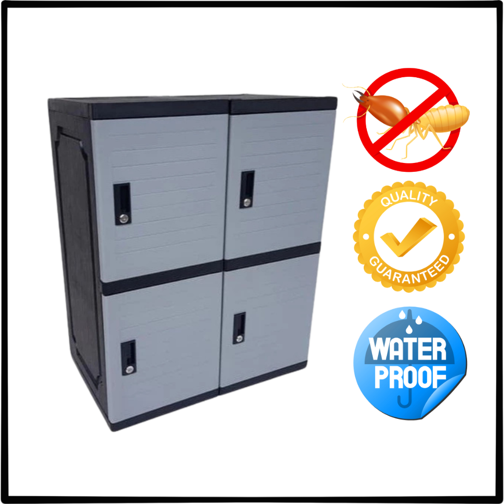 VCON Locker Cabinet Plastic Locker Cabinet Organizer Hostel With Lock ...