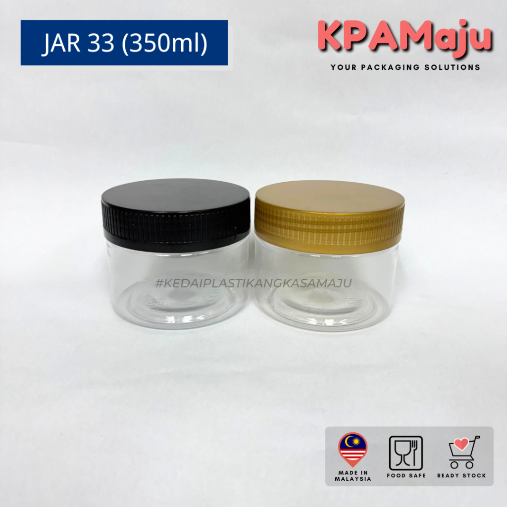 [60pcs]【Bundle Pack】Balang JAR 33 (350ml) - Balang Kuih Raya, Bekas ...