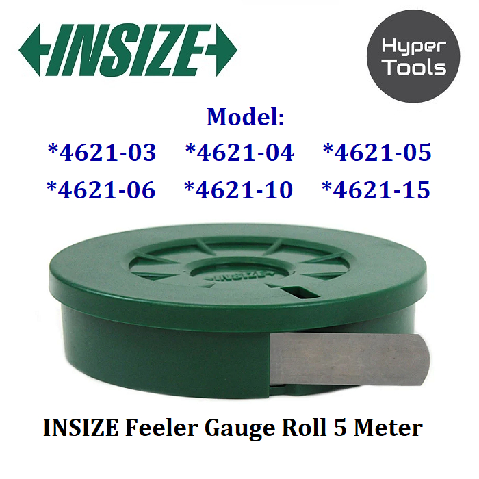 INSIZE Feeler Gage Roll / Feeler Gauge Roll / Feeler Gauge Tape 5 Meter ...