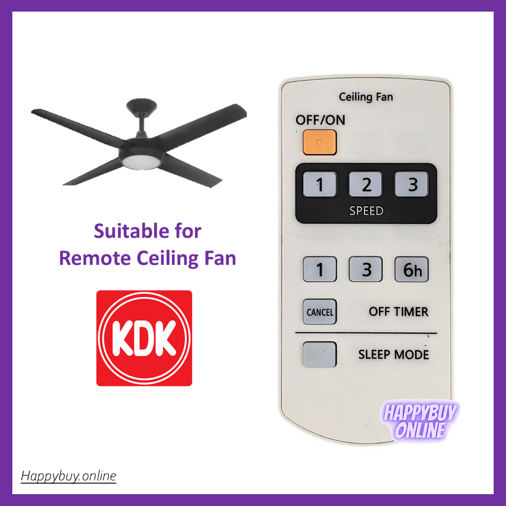 Suitable for KDK Ceiling Fan Remote Control K14X8 K14YZ K14Y9 K14X5 PKC ...
