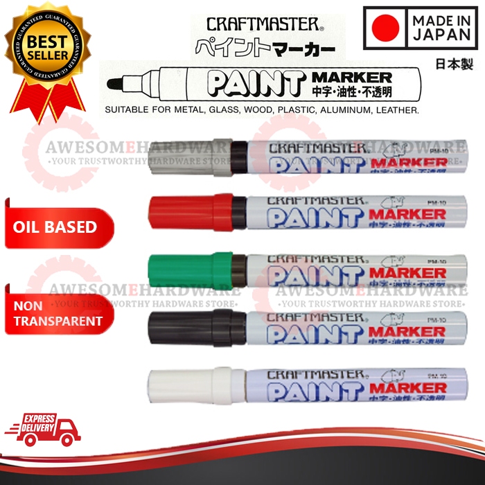 CRAFTMASTER PM-10 JAPAN OIL BASED PAINT MARKER MEDIUM SIZE MADE IN ...