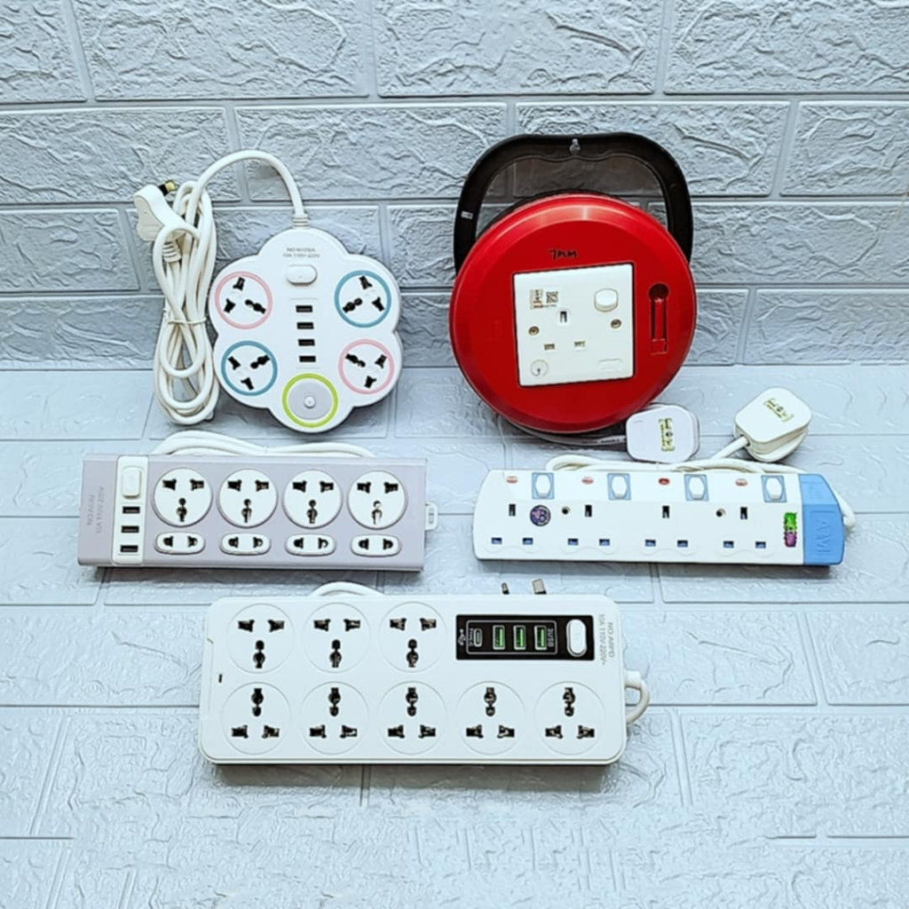 Extension plug socket fast charging extension wire cords universal plug ...