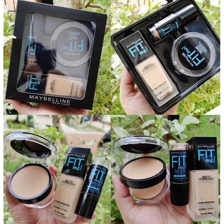 Maybelline New York Superstay Fit Me 3in1 Gift Set Makeup Box | Shopee ...