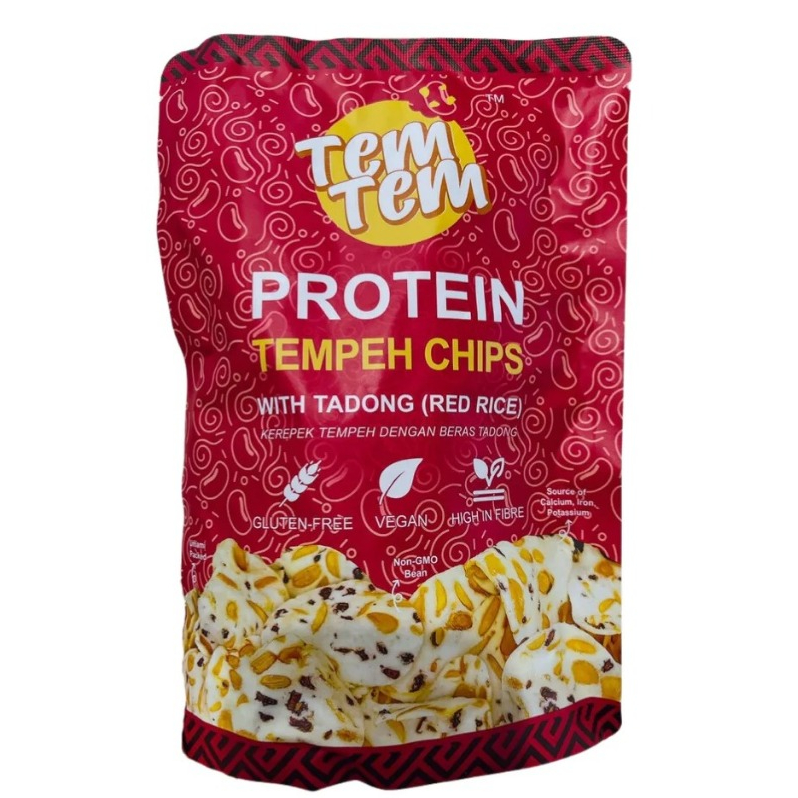 Tem Tem Tempeh Chips - Red Rice 100g | Shopee Malaysia